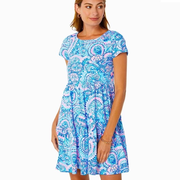 Lilly Pulitzer | Dresses | Lilly Pulitzer Geanna Swing Dress Blue ...